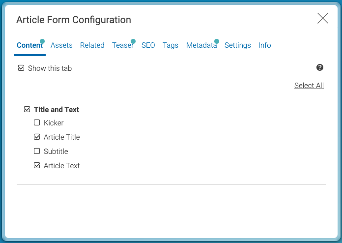 Optimize Editing Forms ・ CoreMedia Experience Platform